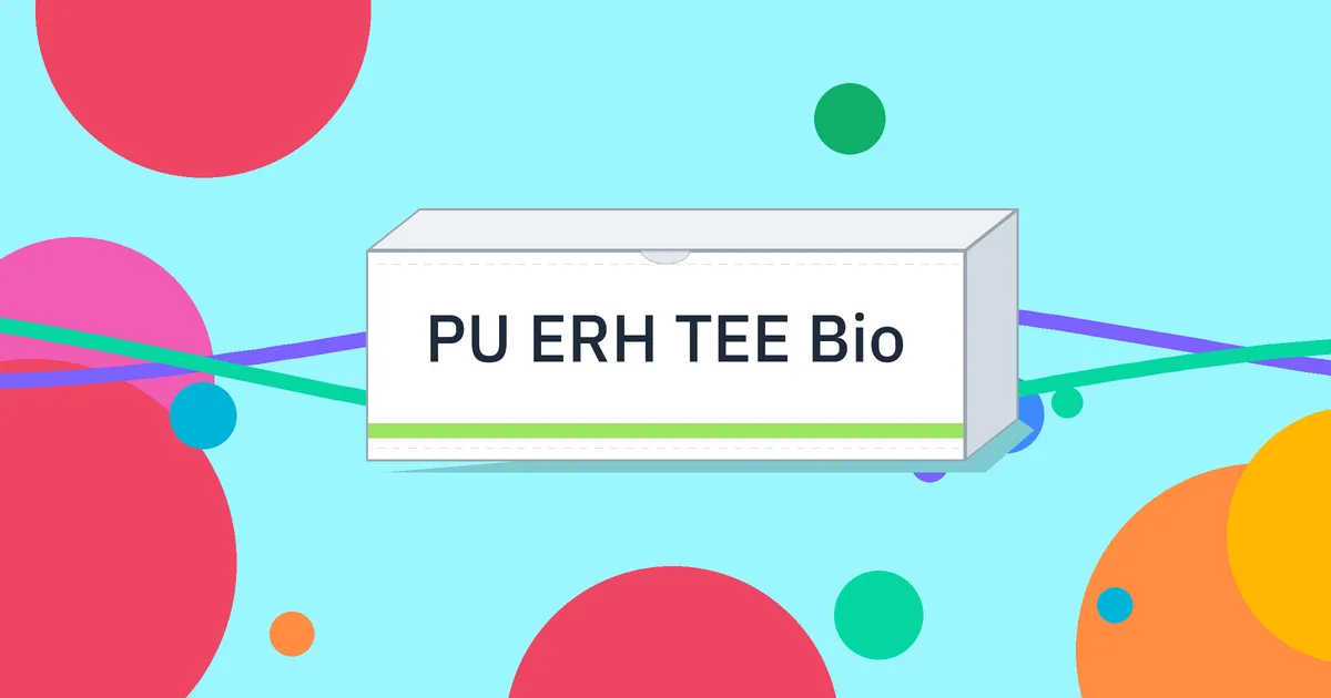 Symbolbild: Packung mit der Aufschrift PU ERH TEE Bio (PZN 07337369) – Verfügbarkeit und Bezug in Apotheken in Frankfurt am Main