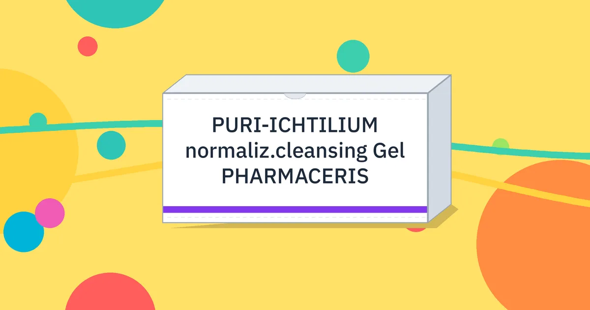 Symbolbild: Packung mit der Aufschrift PURI-ICHTILIUM normaliz.cleansing Gel PHARMACERIS (PZN 16390718) – Verfügbarkeit und Bezug in Apotheken in Frankfurt am Main