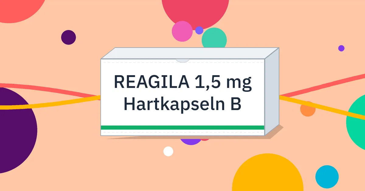 Symbolbild: Packung mit der Aufschrift REAGILA 1,5 mg Hartkapseln B (PZN 17449081) – Verfügbarkeit und Bezug in Apotheken in Frankfurt am Main