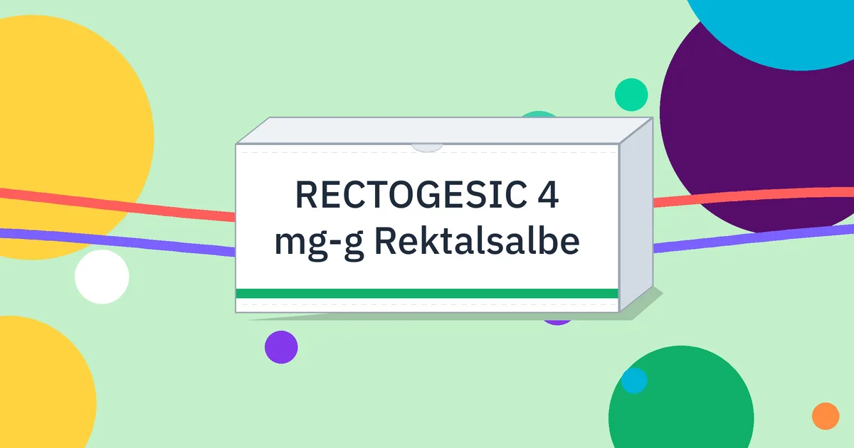 Symbolbild: Packung mit der Aufschrift RECTOGESIC 4 mg-g Rektalsalbe (PZN 19181122) – Verfügbarkeit und Bezug in Apotheken in Frankfurt am Main