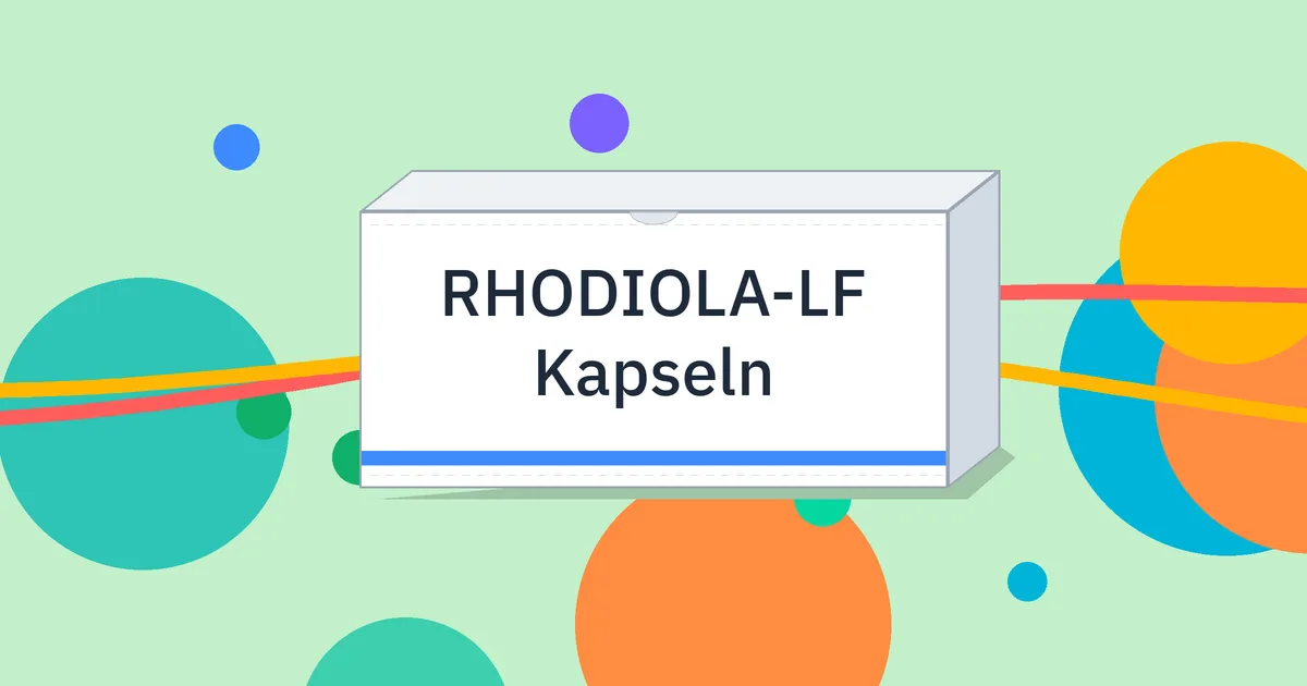Symbolbild: Packung mit der Aufschrift RHODIOLA-LF Kapseln (PZN 17966356) – Verfügbarkeit und Bezug in Apotheken in Frankfurt am Main