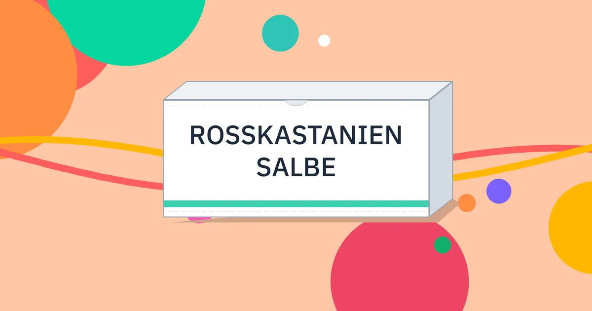 Symbolbild: Packung mit der Aufschrift ROSSKASTANIEN SALBE (PZN 18301794) – Verfügbarkeit und Bezug in Apotheken in Frankfurt am Main
