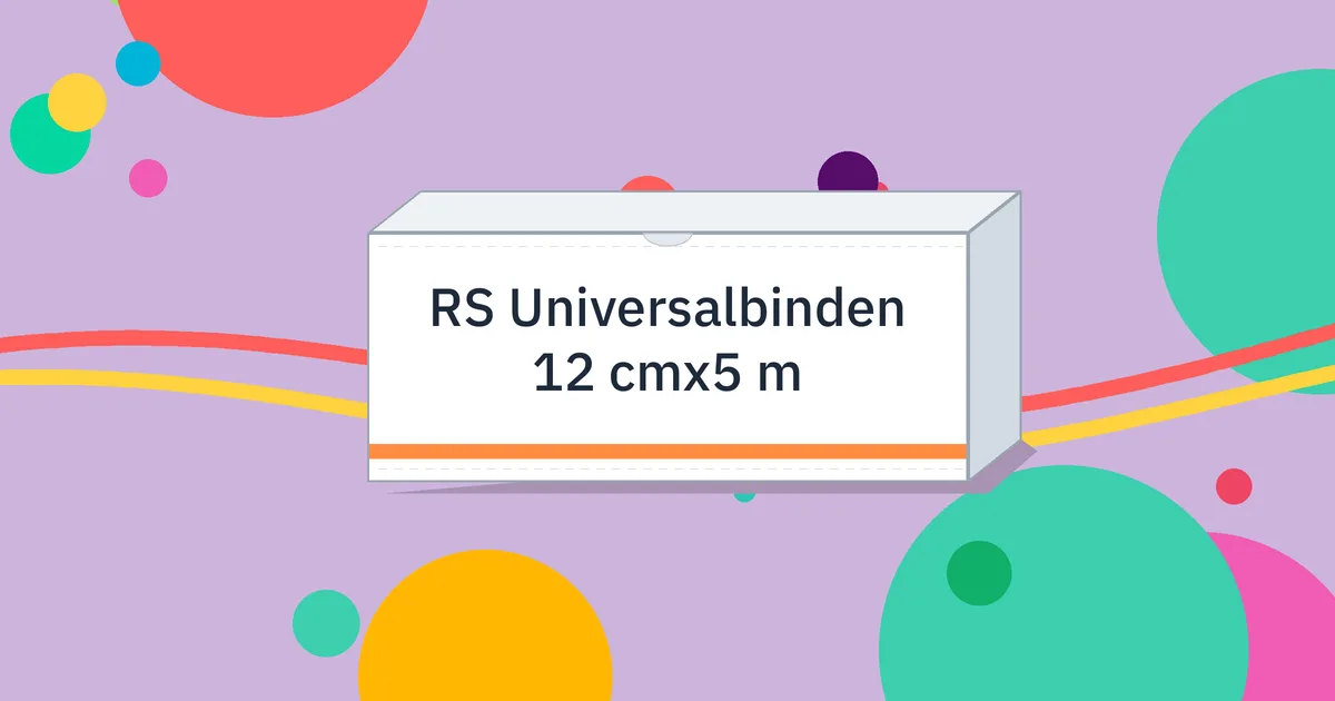 Symbolbild: Packung mit der Aufschrift RS Universalbinden 12 cmx5 m (PZN 02954979) – Verfügbarkeit und Bezug in Apotheken in Frankfurt am Main