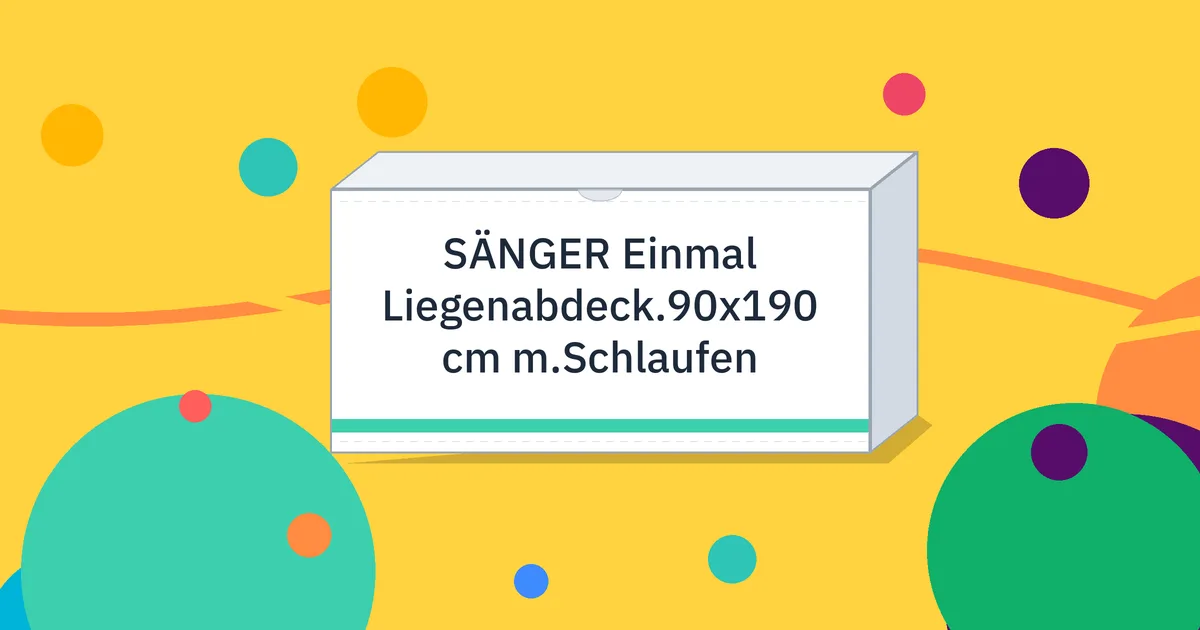 Symbolbild: Packung mit der Aufschrift SÄNGER Einmal Liegenabdeck.90x190 cm m.Schlaufen (PZN 07423301) – Verfügbarkeit und Bezug in Apotheken in Frankfurt am Main
