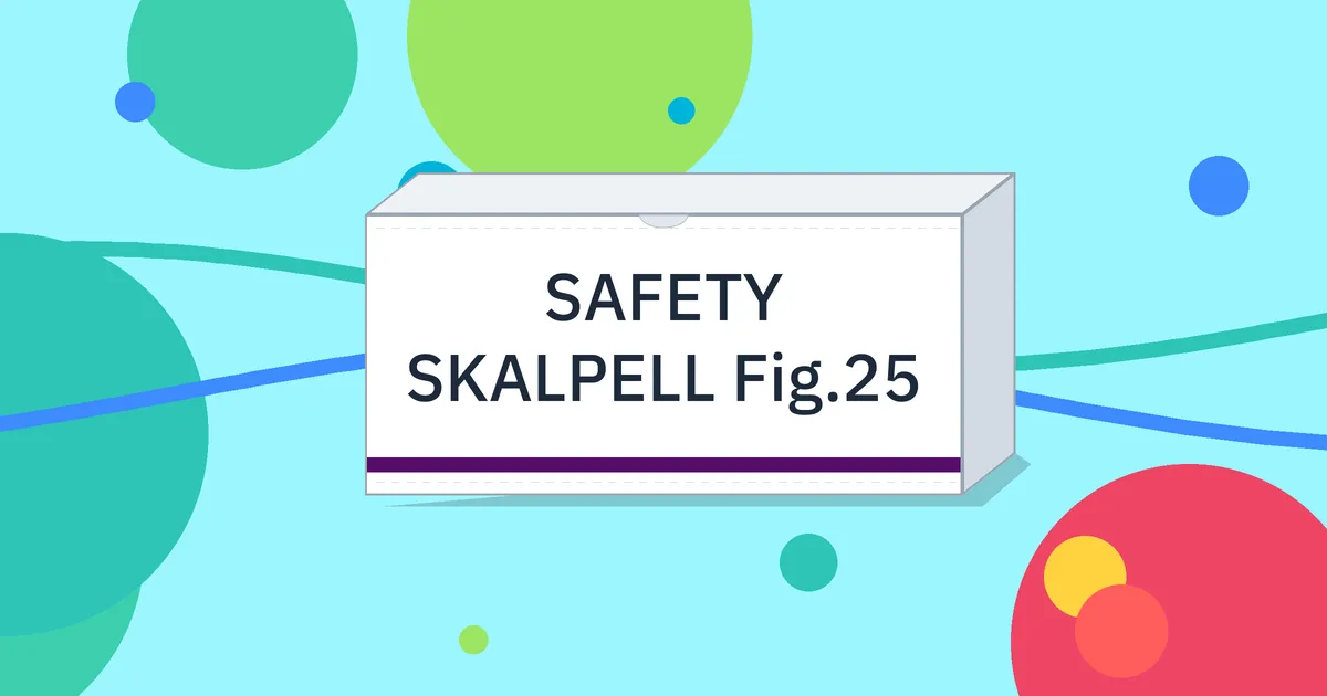 Symbolbild: Packung mit der Aufschrift SAFETY SKALPELL Fig.25 (PZN 07330568) – Verfügbarkeit und Bezug in Apotheken in Frankfurt am Main