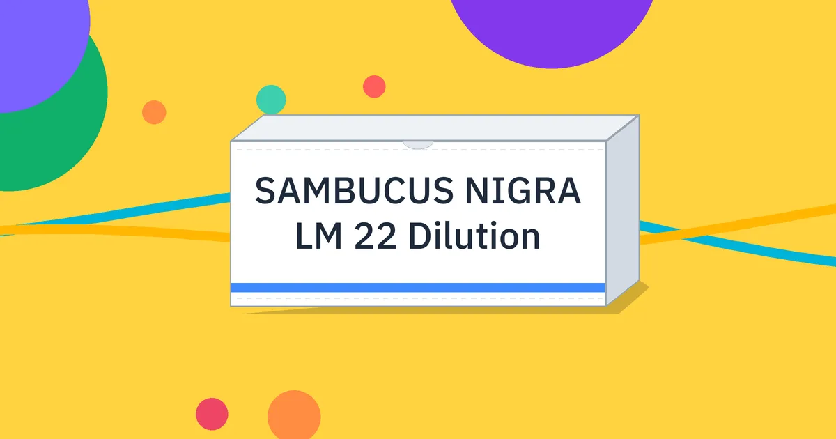 Symbolbild: Packung mit der Aufschrift SAMBUCUS NIGRA LM 22 Dilution (PZN 13181380) – Verfügbarkeit und Bezug in Apotheken in Frankfurt am Main