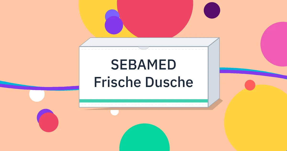 Symbolbild: Packung mit der Aufschrift SEBAMED Frische Dusche (PZN 07626286) – Verfügbarkeit und Bezug in Apotheken in Frankfurt am Main