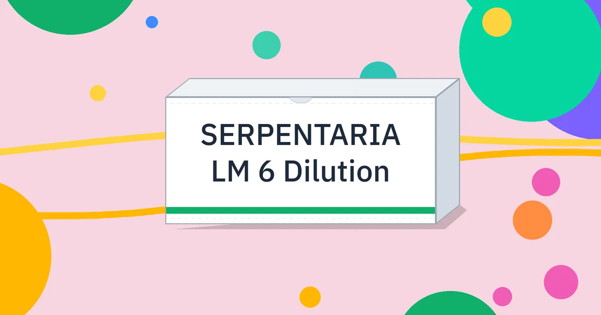 Symbolbild: Packung mit der Aufschrift SERPENTARIA LM 6 Dilution (PZN 13676035) – Verfügbarkeit und Bezug in Apotheken in Frankfurt am Main