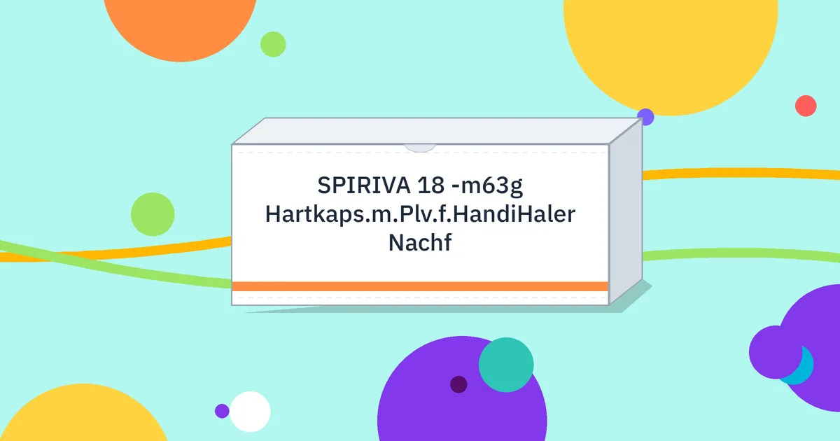 Symbolbild: Packung mit der Aufschrift SPIRIVA 18 -m63g Hartkaps.m.Plv.f.HandiHaler Nachf (PZN 10947597) – Verfügbarkeit und Bezug in Apotheken in Frankfurt am Main