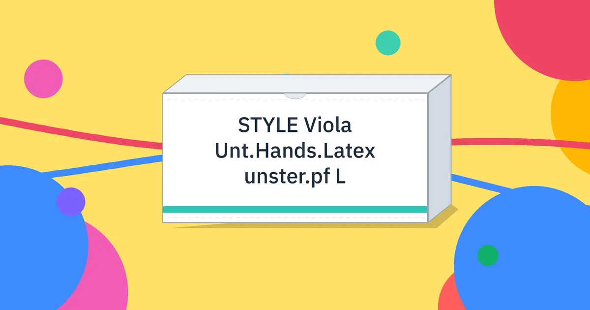 Symbolbild: Packung mit der Aufschrift STYLE Viola Unt.Hands.Latex unster.pf L (PZN 15563884) – Verfügbarkeit und Bezug in Apotheken in Frankfurt am Main