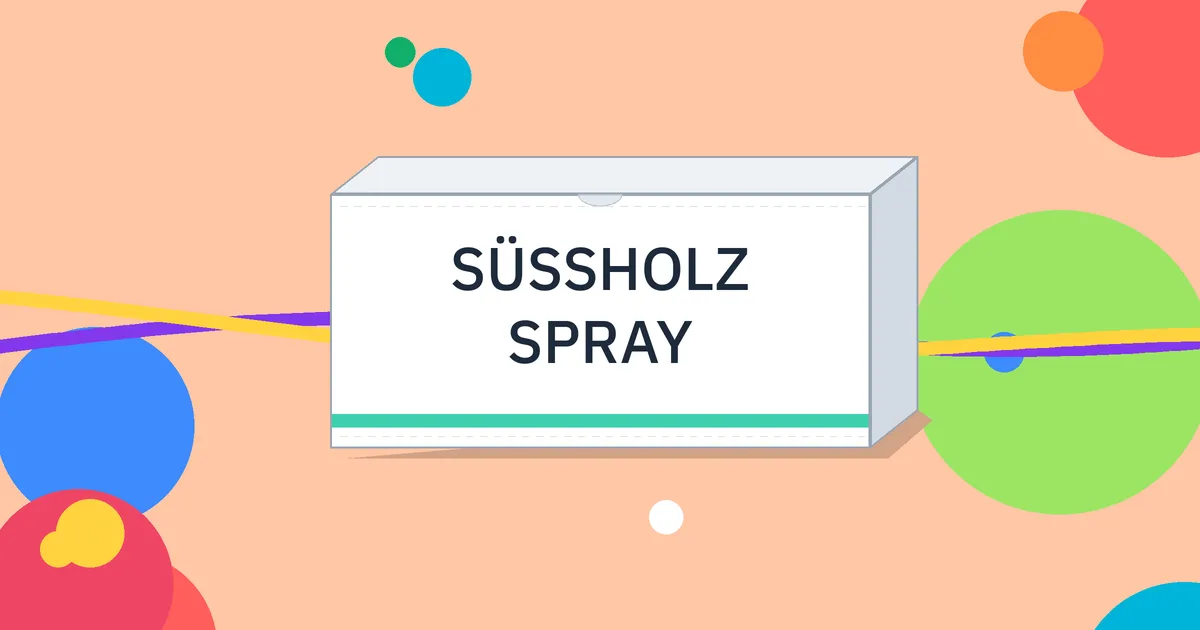 Symbolbild: Packung mit der Aufschrift SÜSSHOLZ SPRAY (PZN 18396375) – Verfügbarkeit und Bezug in Apotheken in Frankfurt am Main