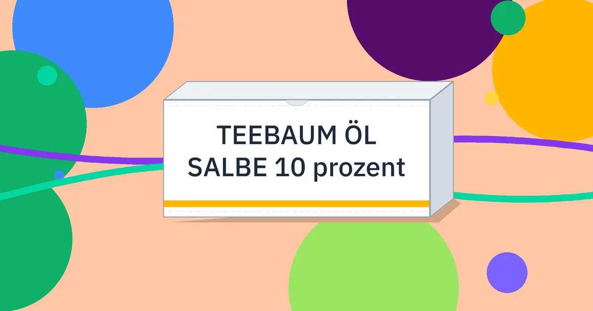 Symbolbild: Packung mit der Aufschrift TEEBAUM ÖL SALBE 10 prozent (PZN 16573117) – Verfügbarkeit und Bezug in Apotheken in Frankfurt am Main
