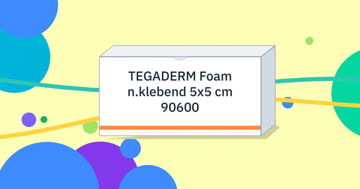 Symbolbild: Packung mit der Aufschrift TEGADERM Foam n.klebend 5x5 cm 90600 (PZN 09008032) – Verfügbarkeit und Bezug in Apotheken in Frankfurt am Main