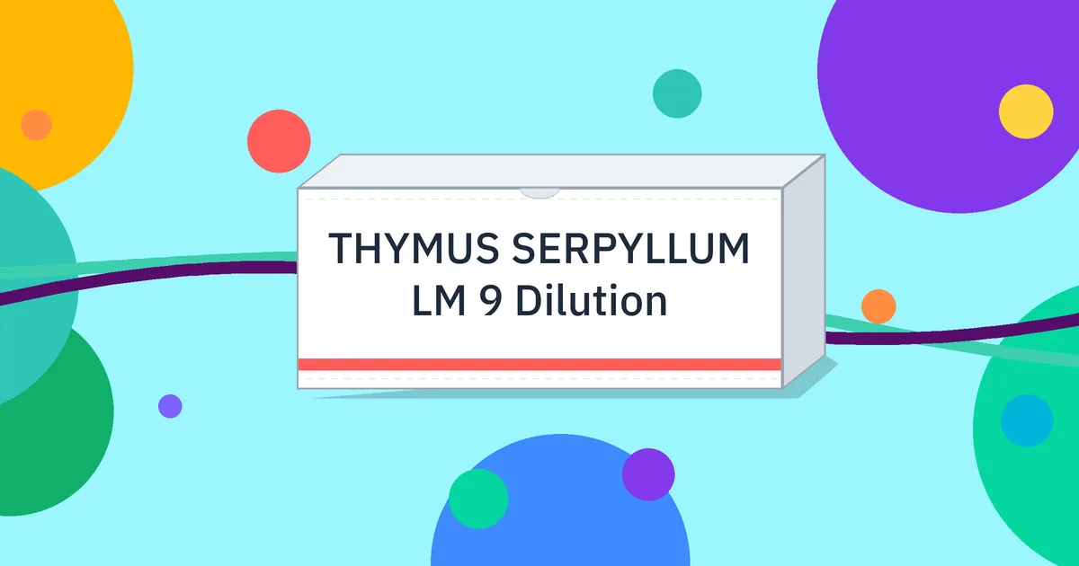 Symbolbild: Packung mit der Aufschrift THYMUS SERPYLLUM LM 9 Dilution (PZN 13222914) – Verfügbarkeit und Bezug in Apotheken in Frankfurt am Main
