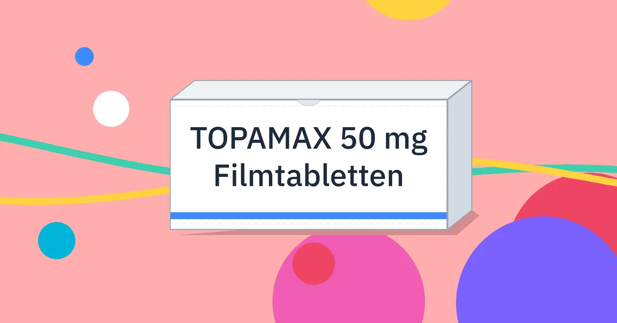 Symbolbild: Packung mit der Aufschrift TOPAMAX 50 mg Filmtabletten (PZN 03497320) – Verfügbarkeit und Bezug in Apotheken in Frankfurt am Main