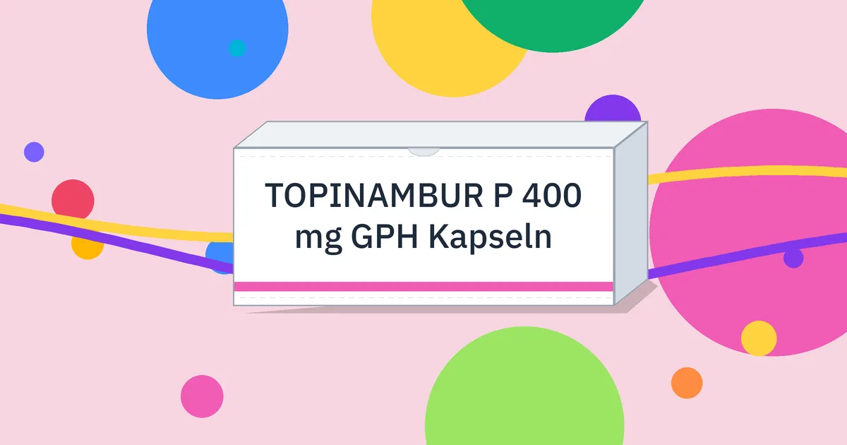 Symbolbild: Packung mit der Aufschrift TOPINAMBUR P 400 mg GPH Kapseln (PZN 01642752) – Verfügbarkeit und Bezug in Apotheken in Frankfurt am Main