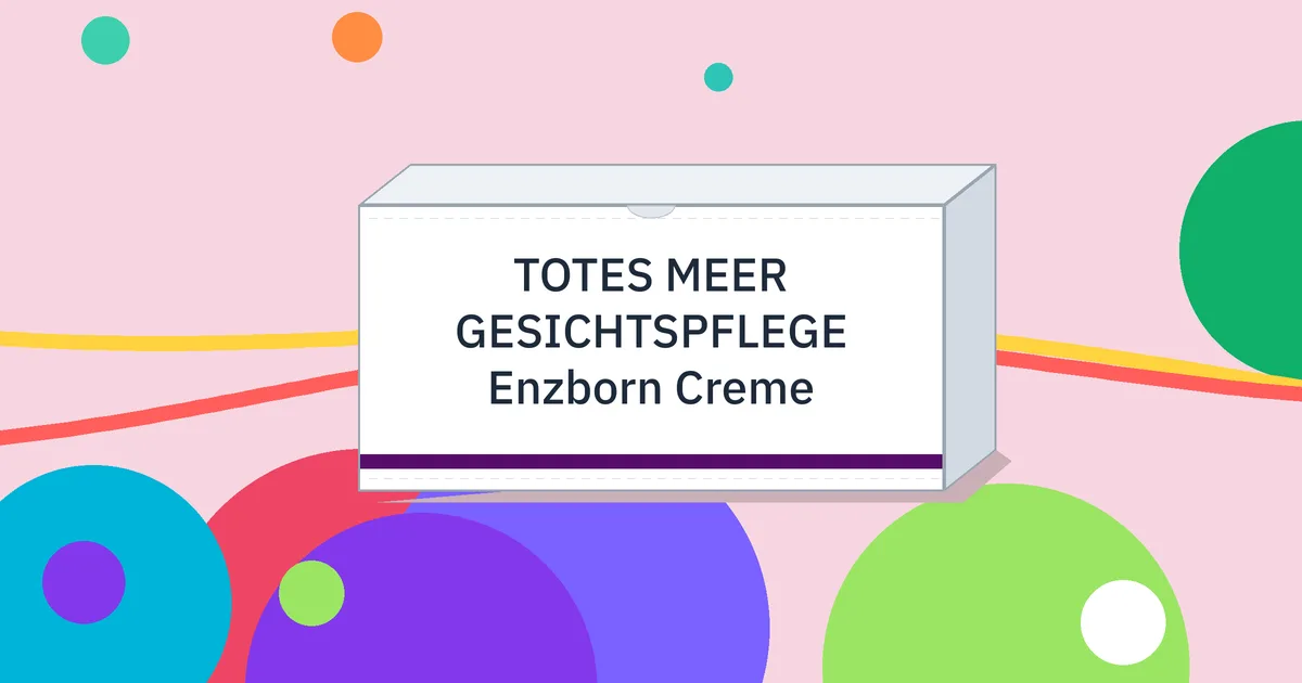Symbolbild: Packung mit der Aufschrift TOTES MEER GESICHTSPFLEGE Enzborn Creme (PZN 18319328) – Verfügbarkeit und Bezug in Apotheken in Frankfurt am Main