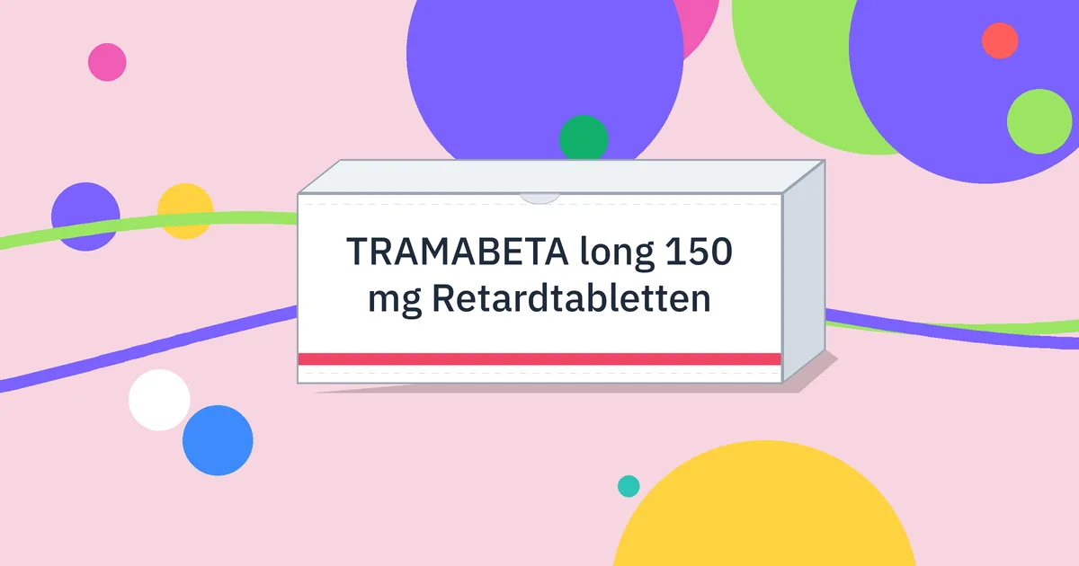 Symbolbild: Packung mit der Aufschrift TRAMABETA long 150 mg Retardtabletten (PZN 00719286) – Verfügbarkeit und Bezug in Apotheken in Frankfurt am Main