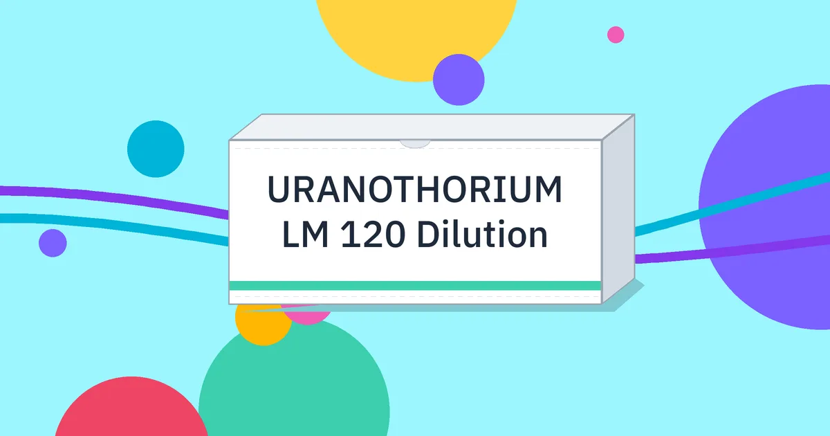 Symbolbild: Packung mit der Aufschrift URANOTHORIUM LM 120 Dilution (PZN 13257077) – Verfügbarkeit und Bezug in Apotheken in Frankfurt am Main