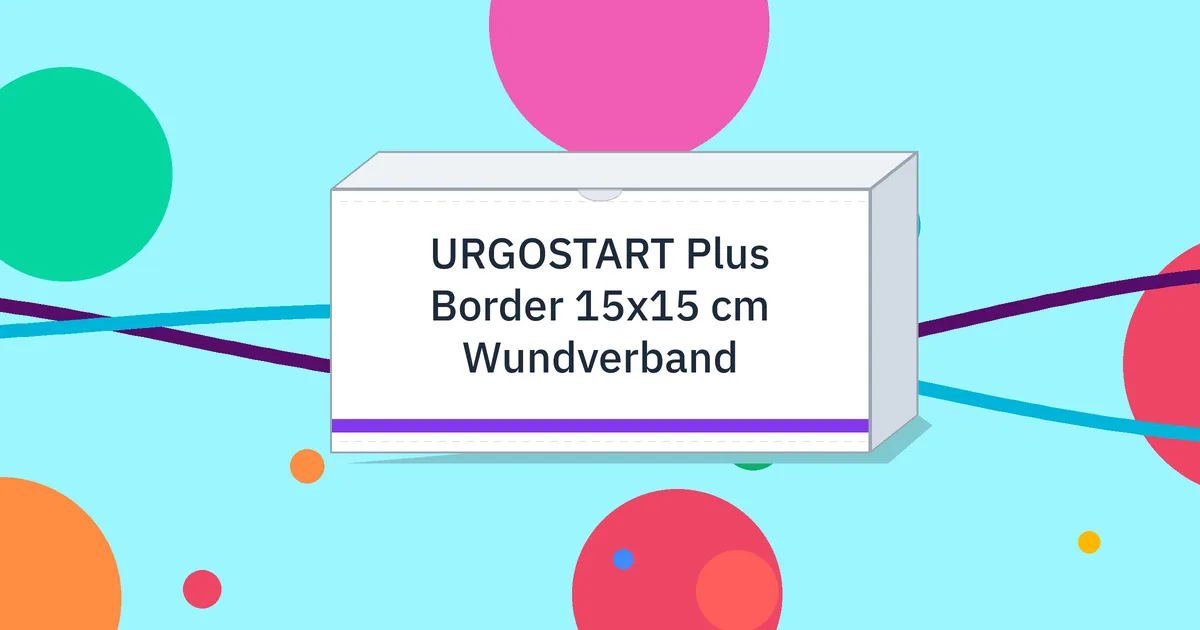 Symbolbild: Packung mit der Aufschrift URGOSTART Plus Border 15x15 cm Wundverband (PZN 12898940) – Verfügbarkeit und Bezug in Apotheken in Frankfurt am Main