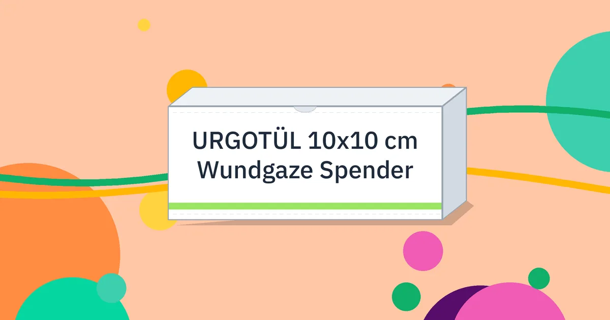 Symbolbild: Packung mit der Aufschrift URGOTÜL 10x10 cm Wundgaze Spender (PZN 19837551) – Verfügbarkeit und Bezug in Apotheken in Frankfurt am Main