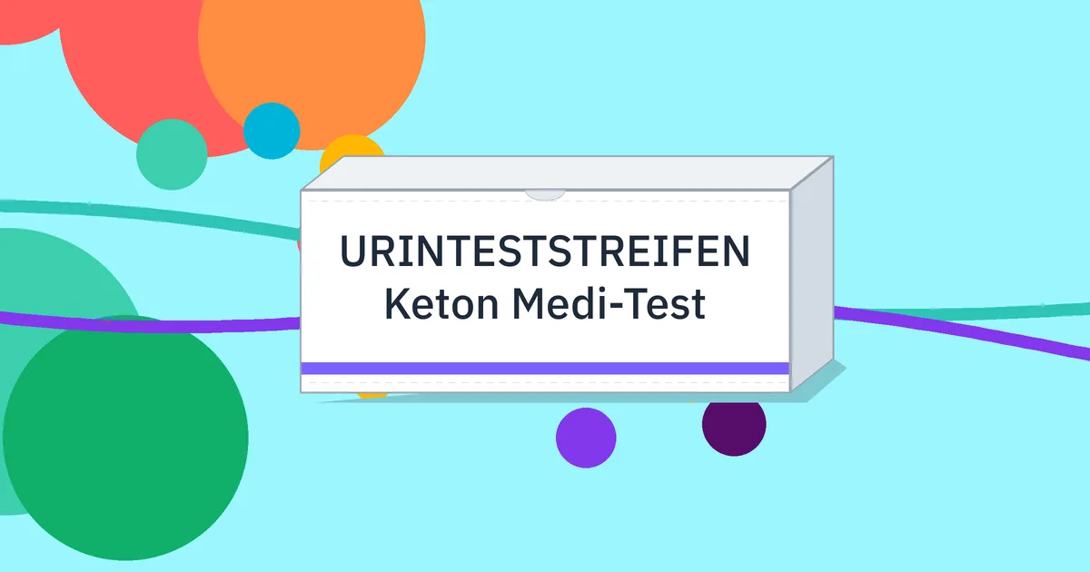 Symbolbild: Packung mit der Aufschrift URINTESTSTREIFEN Keton Medi-Test (PZN 12393217) – Verfügbarkeit und Bezug in Apotheken in Frankfurt am Main