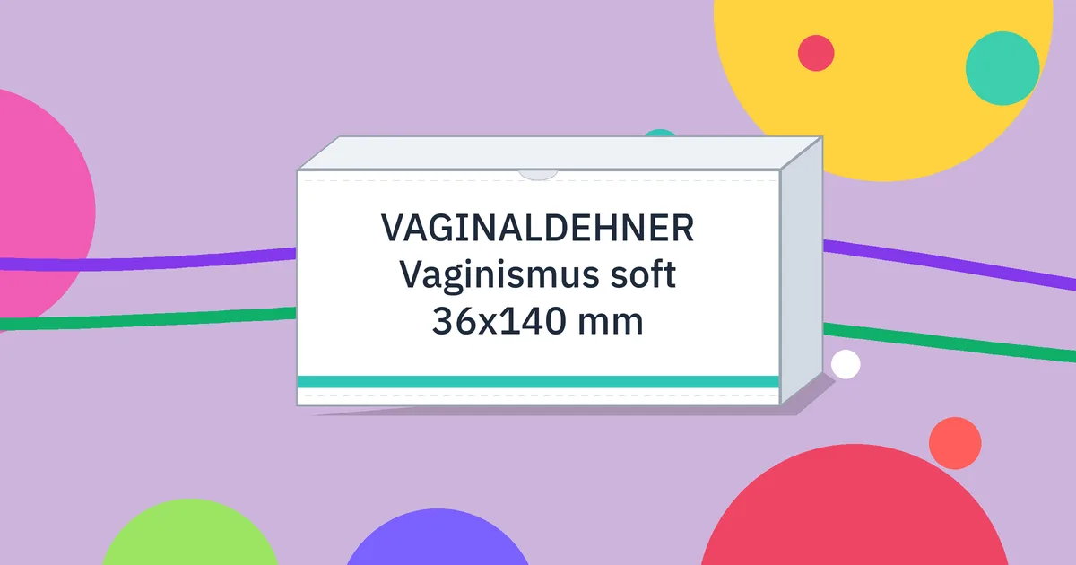 Symbolbild: Packung mit der Aufschrift VAGINALDEHNER Vaginismus soft 36x140 mm (PZN 01337813) – Verfügbarkeit und Bezug in Apotheken in Frankfurt am Main