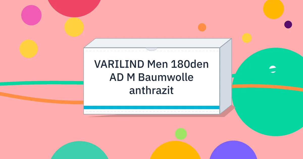 Symbolbild: Packung mit der Aufschrift VARILIND Men 180den AD M Baumwolle anthrazit (PZN 09521373) – Verfügbarkeit und Bezug in Apotheken in Frankfurt am Main