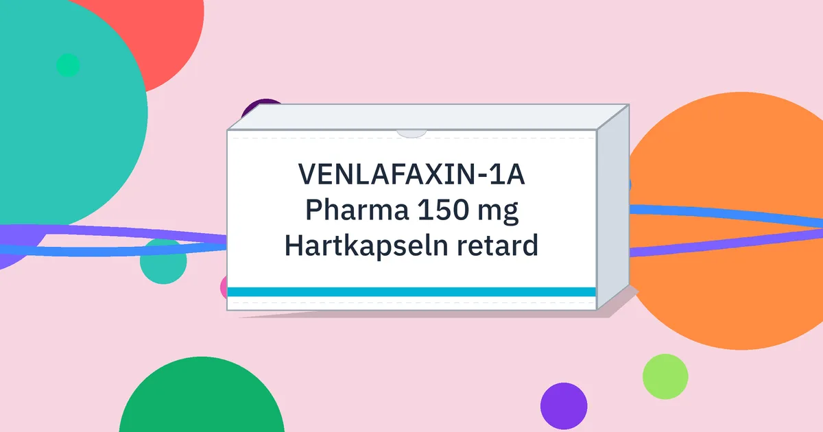 Symbolbild: Packung mit der Aufschrift VENLAFAXIN-1A Pharma 150 mg Hartkapseln retard (PZN 15423999) – Verfügbarkeit und Bezug in Apotheken in Frankfurt am Main