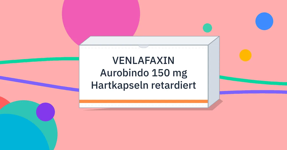 Symbolbild: Packung mit der Aufschrift VENLAFAXIN Aurobindo 150 mg Hartkapseln retardiert (PZN 11528218) – Verfügbarkeit und Bezug in Apotheken in Frankfurt am Main