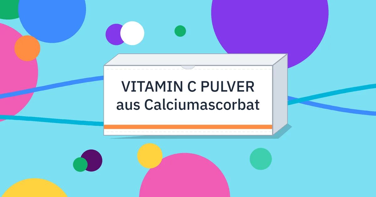 Symbolbild: Packung mit der Aufschrift VITAMIN C PULVER aus Calciumascorbat (PZN 18737698) – Verfügbarkeit und Bezug in Apotheken in Frankfurt am Main