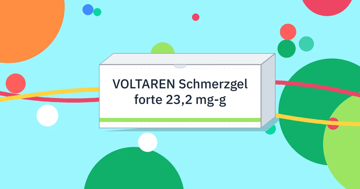 Symbolbild: Packung mit der Aufschrift VOLTAREN Schmerzgel forte 23,2 mg-g (PZN 14270571) – Verfügbarkeit und Bezug in Apotheken in Frankfurt am Main