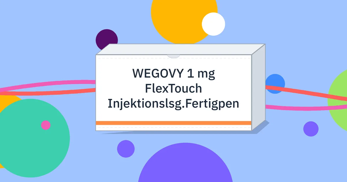 Symbolbild: Packung mit der Aufschrift WEGOVY 1 mg FlexTouch Injektionslsg.Fertigpen (PZN 18887386) – Verfügbarkeit und Bezug in Apotheken in Frankfurt am Main