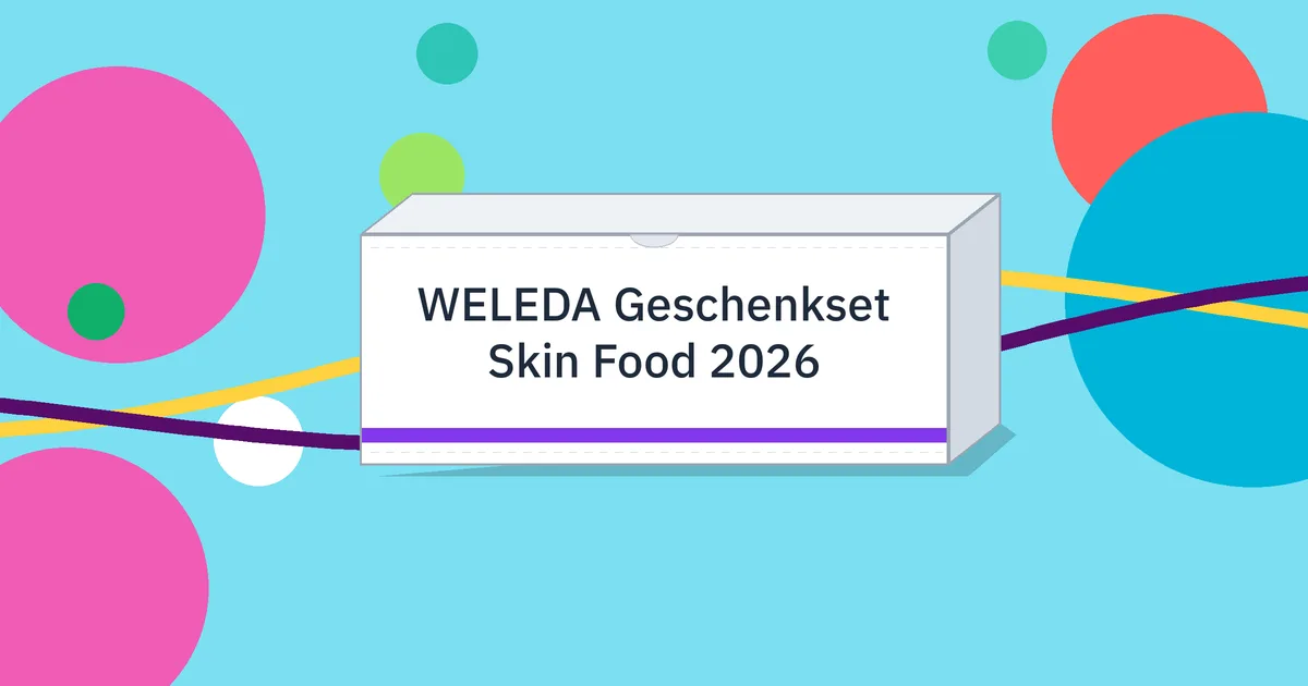 Symbolbild: Packung mit der Aufschrift WELEDA Geschenkset Skin Food 2026 (PZN 20351121) – Verfügbarkeit und Bezug in Apotheken in Frankfurt am Main