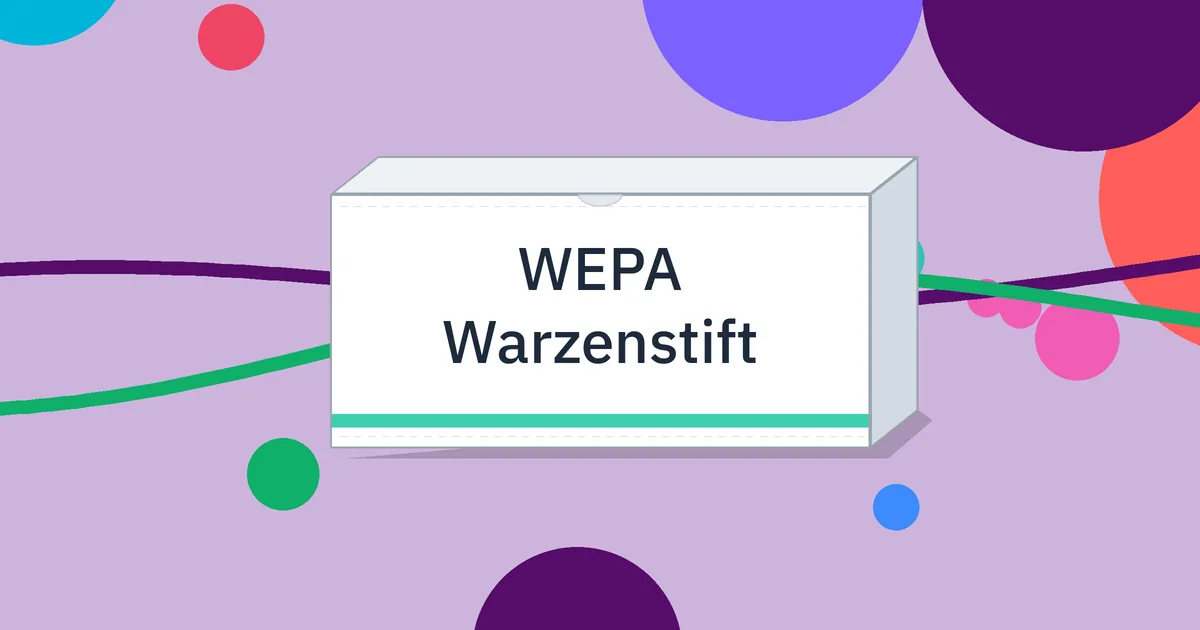 Symbolbild: Packung mit der Aufschrift WEPA Warzenstift (PZN 16944513) – Verfügbarkeit und Bezug in Apotheken in Frankfurt am Main