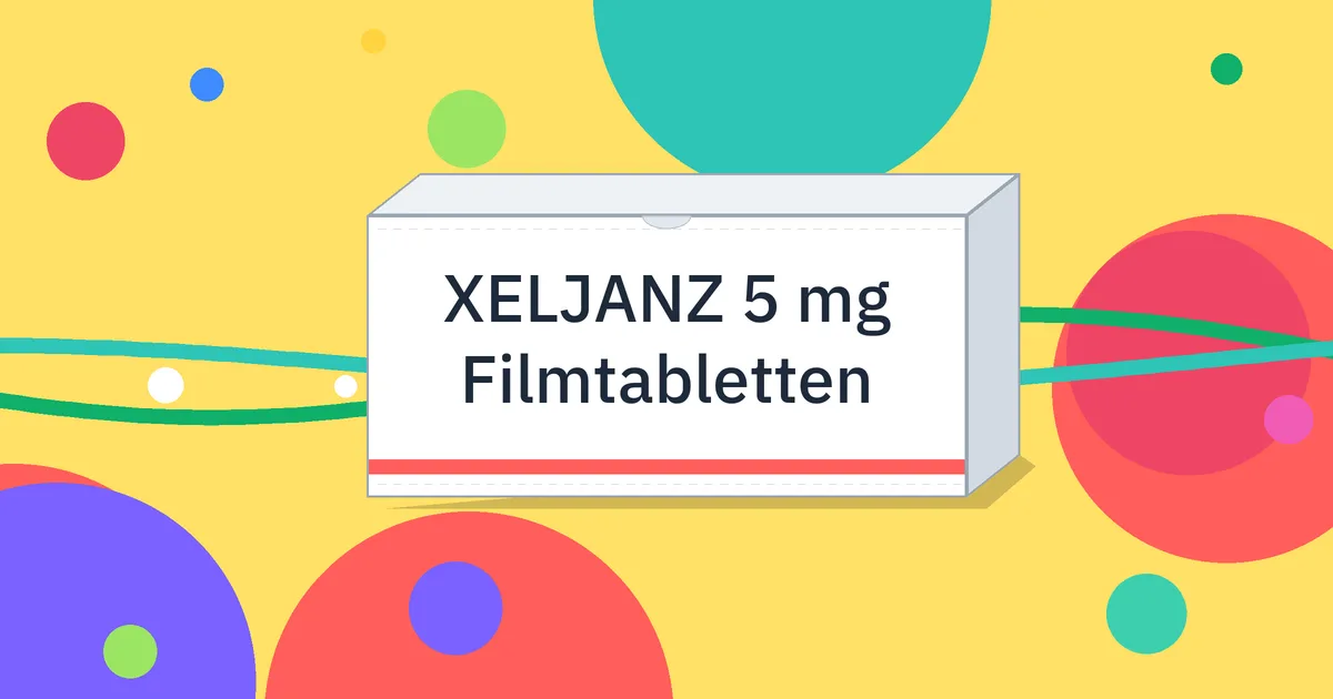 Symbolbild: Packung mit der Aufschrift XELJANZ 5 mg Filmtabletten (PZN 13517035) – Verfügbarkeit und Bezug in Apotheken in Frankfurt am Main