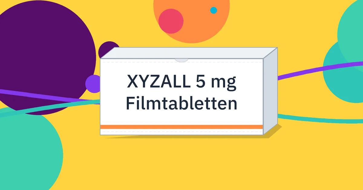 Symbolbild: Packung mit der Aufschrift XYZALL 5 mg Filmtabletten (PZN 00008556) – Verfügbarkeit und Bezug in Apotheken in Frankfurt am Main