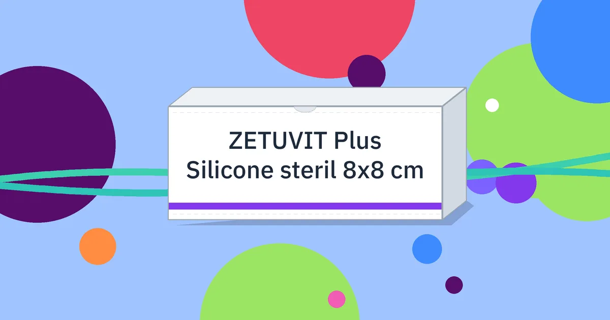 Symbolbild: Packung mit der Aufschrift ZETUVIT Plus Silicone steril 8x8 cm (PZN 18810716) – Verfügbarkeit und Bezug in Apotheken in Frankfurt am Main