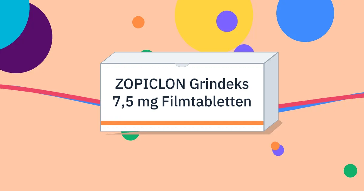 Symbolbild: Packung mit der Aufschrift ZOPICLON Grindeks 7,5 mg Filmtabletten (PZN 19485939) – Verfügbarkeit und Bezug in Apotheken in Frankfurt am Main