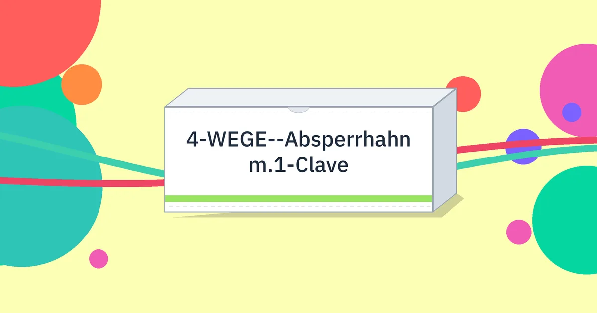 Symbolbild: Packung mit der Aufschrift 4-WEGE--Absperrhahn m.1-Clave (PZN 19515379) – Verfügbarkeit und Bezug in Apotheken in Frankfurt am Main
