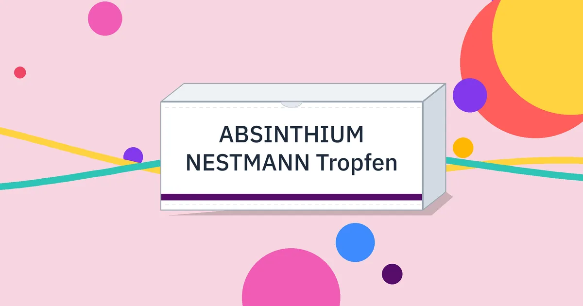 Symbolbild: Packung mit der Aufschrift ABSINTHIUM NESTMANN Tropfen (PZN 03784746) – Verfügbarkeit und Bezug in Apotheken in Frankfurt am Main