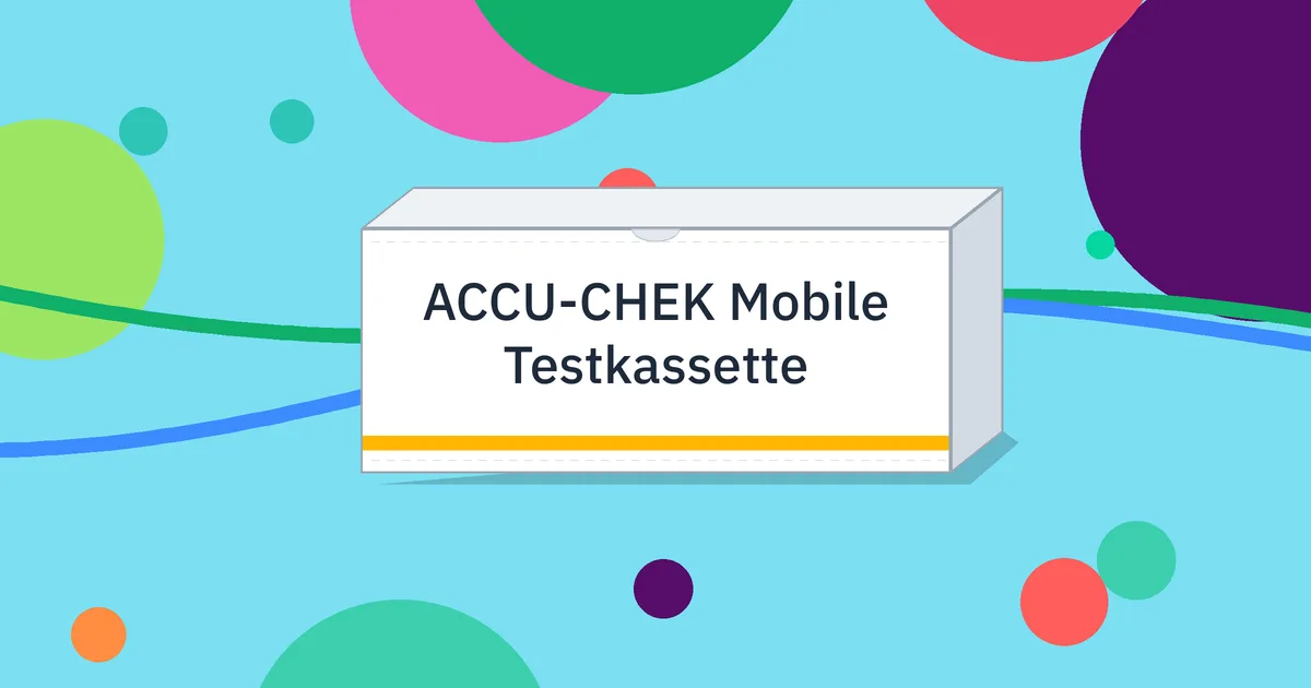 Symbolbild: Packung mit der Aufschrift ACCU-CHEK Mobile Testkassette (PZN 16625305) – Verfügbarkeit und Bezug in Apotheken in Frankfurt am Main