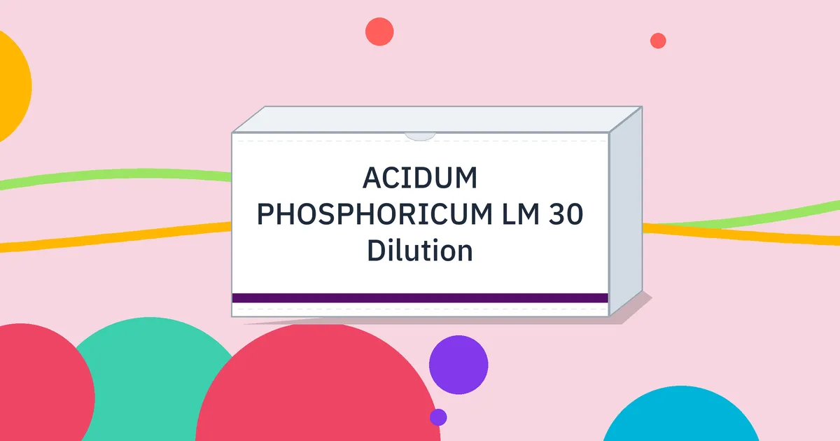 Symbolbild: Packung mit der Aufschrift ACIDUM PHOSPHORICUM LM 30 Dilution (PZN 07538955) – Verfügbarkeit und Bezug in Apotheken in Frankfurt am Main