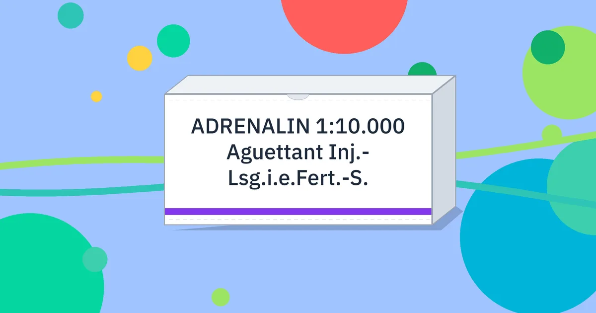 Symbolbild: Packung mit der Aufschrift ADRENALIN 1:10.000 Aguettant Inj.-Lsg.i.e.Fert.-S. (PZN 11587497) – Verfügbarkeit und Bezug in Apotheken in Frankfurt am Main