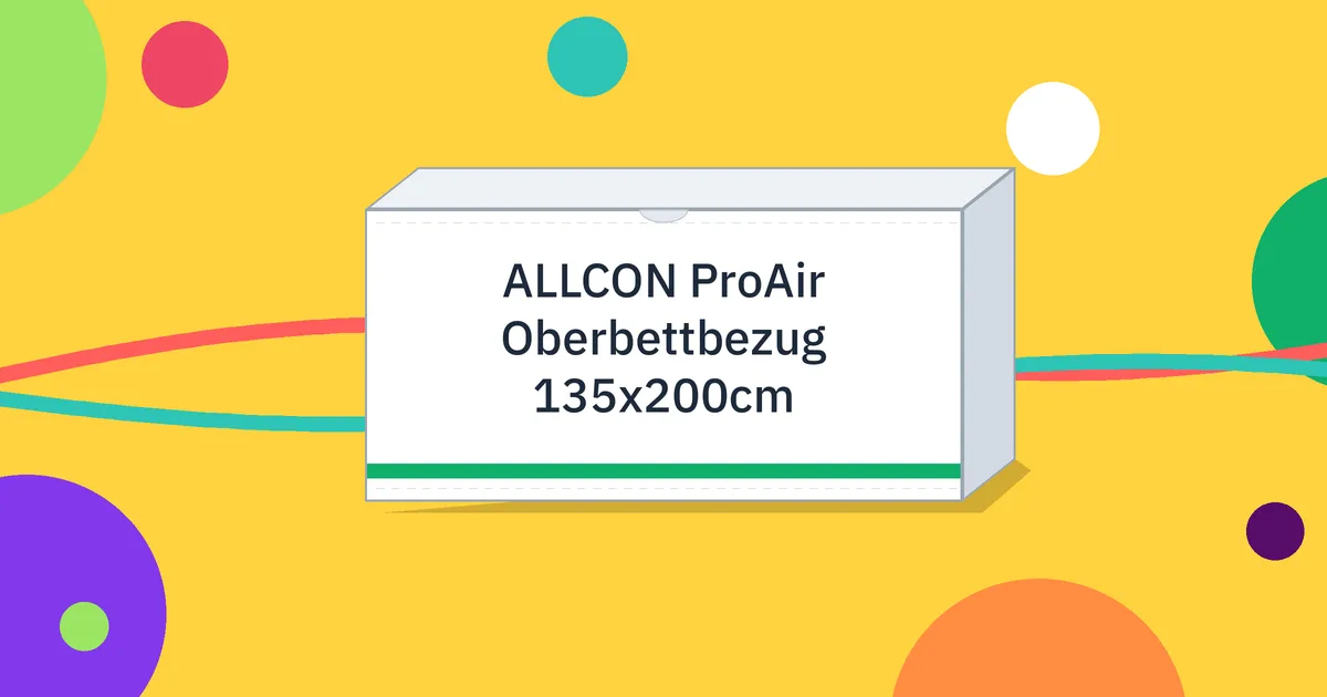 Symbolbild: Packung mit der Aufschrift ALLCON ProAir Oberbettbezug 135x200cm (PZN 02064984) – Verfügbarkeit und Bezug in Apotheken in Frankfurt am Main