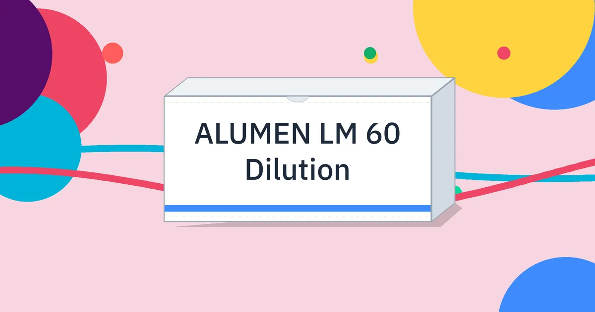 Symbolbild: Packung mit der Aufschrift ALUMEN LM 60 Dilution (PZN 12758268) – Verfügbarkeit und Bezug in Apotheken in Frankfurt am Main
