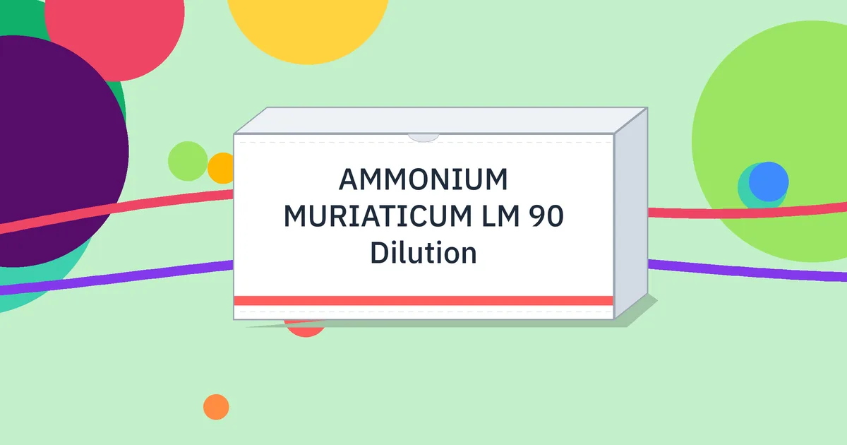 Symbolbild: Packung mit der Aufschrift AMMONIUM MURIATICUM LM 90 Dilution (PZN 12761313) – Verfügbarkeit und Bezug in Apotheken in Frankfurt am Main