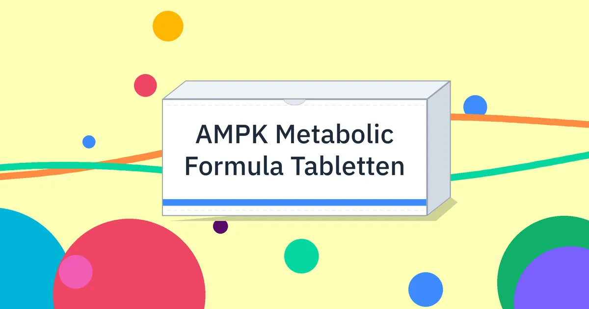 Symbolbild: Packung mit der Aufschrift AMPK Metabolic Formula Tabletten (PZN 19740573) – Verfügbarkeit und Bezug in Apotheken in Frankfurt am Main