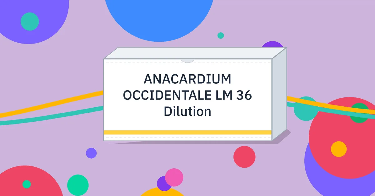 Symbolbild: Packung mit der Aufschrift ANACARDIUM OCCIDENTALE LM 36 Dilution (PZN 13327659) – Verfügbarkeit und Bezug in Apotheken in Frankfurt am Main