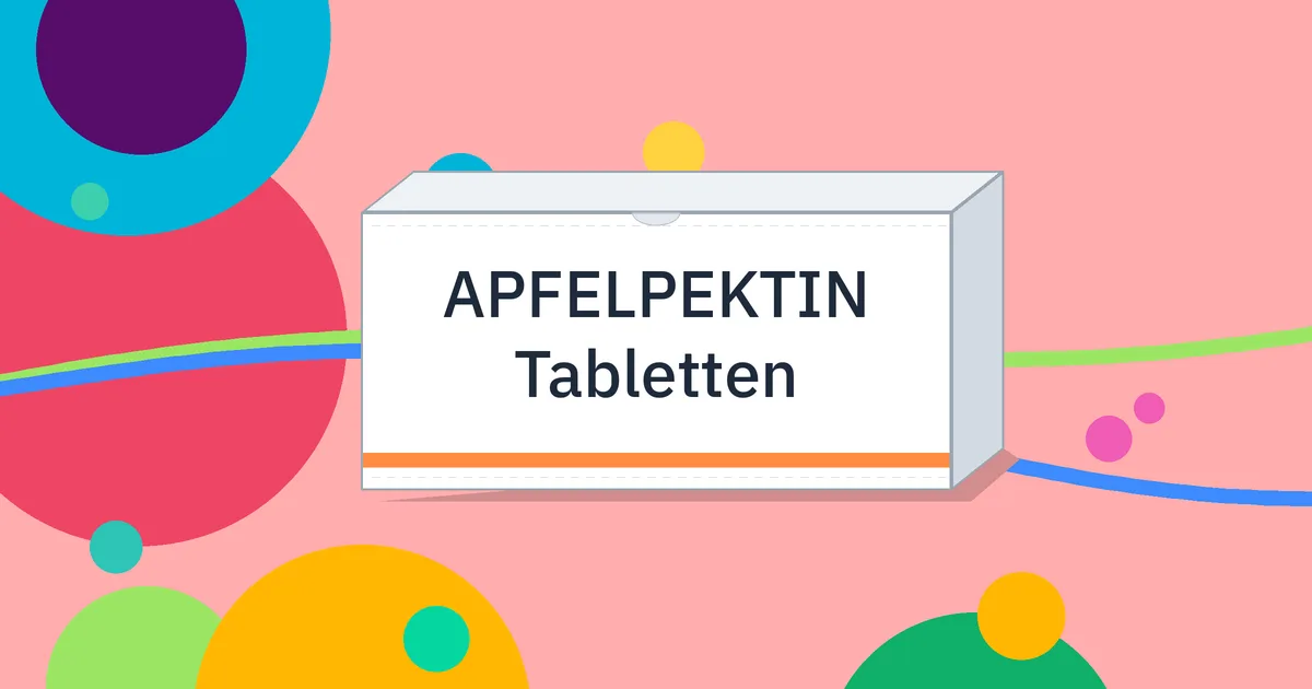 Symbolbild: Packung mit der Aufschrift APFELPEKTIN Tabletten (PZN 02036775) – Verfügbarkeit und Bezug in Apotheken in Frankfurt am Main